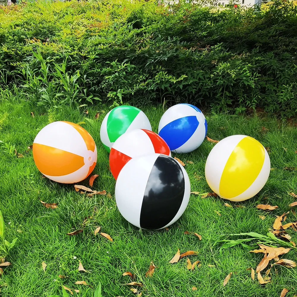 12" Beach Balls Rainbow Inflatable Pool Toys for Party Supplies Adults ...