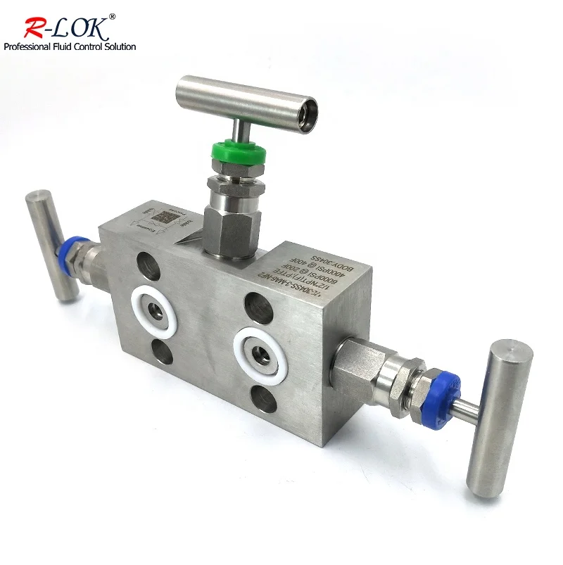 Fitok 2 Valve Manifold Needle Valve - High Pressure SS304
