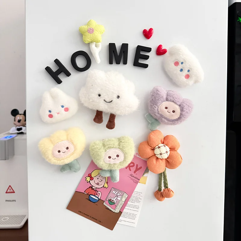 Plush Refrigerator Plush Magnetic Fridge Cartoon Refrigerator Magnet ...
