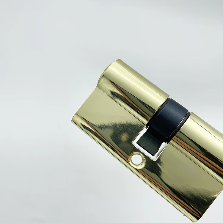 Euro Profile Double Groove Key Double Turn Door Lock Brass Cylinder
