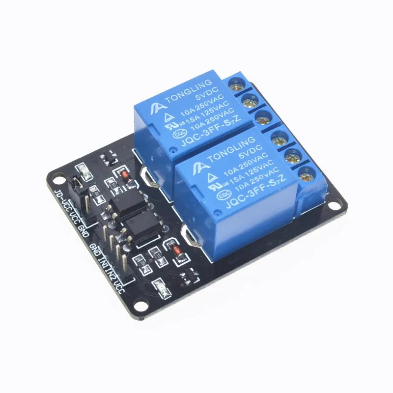 2 Channel 5v Relay Module Board Shield With Optocoupler Support High ...