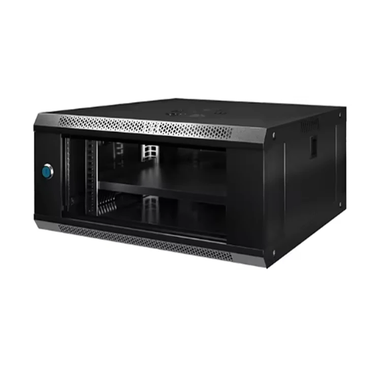 Factory 19 Inch Wall Mounted Server Rack 4u530*400*200 Tempered Glass ...