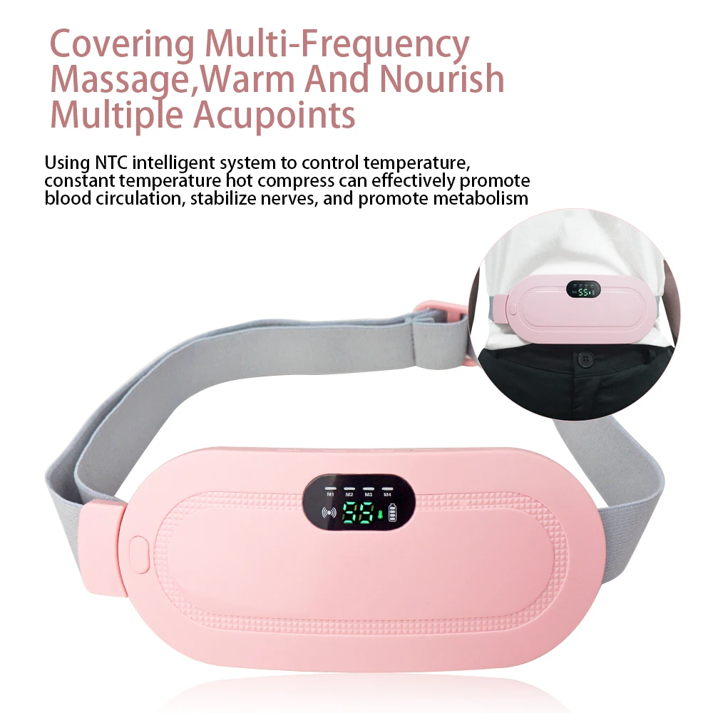Period Belt - Portable Digital Display Cordless Menstrual Heating Pad