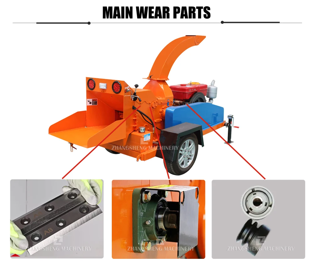 Small Garden Wood Chipper Shredder Electric Mobile Crusher| Alibaba.com