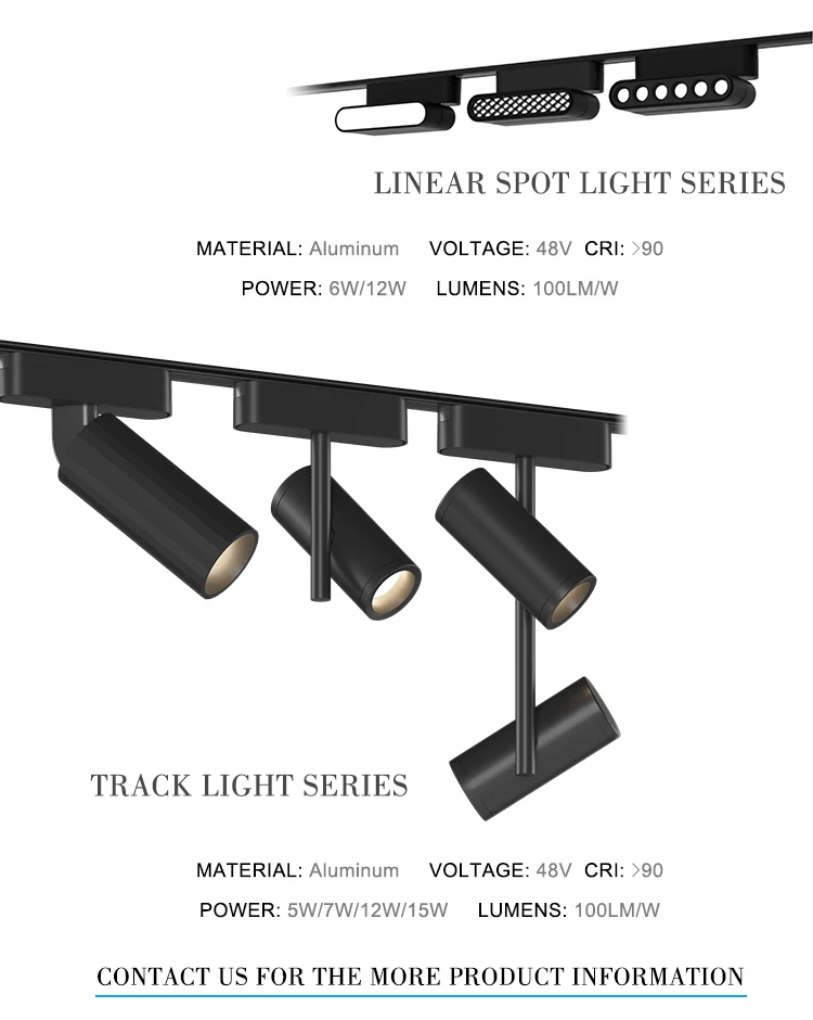Commercial Project Track Lights Rail Lighting System Led Ceiling ...
