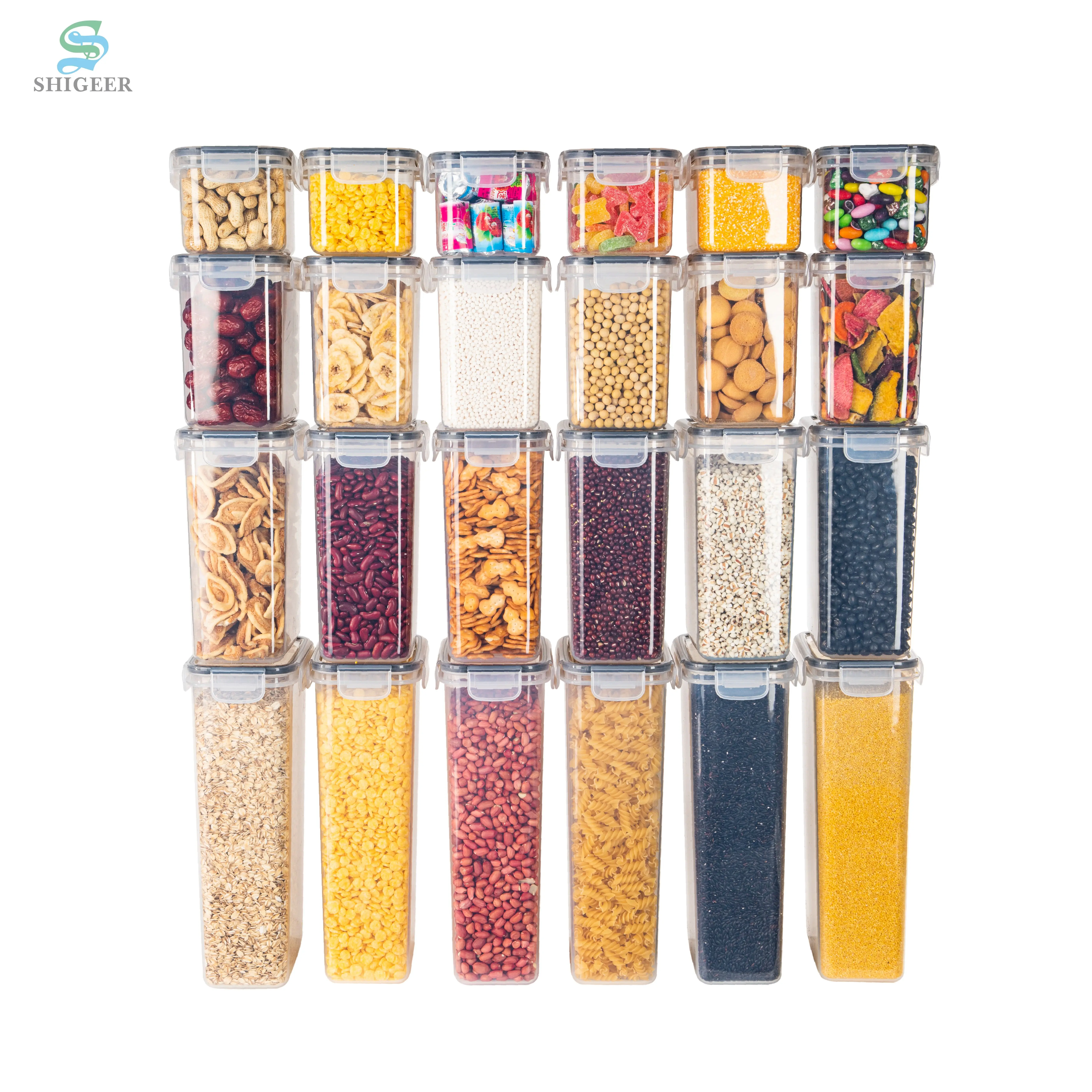 2024 Airtight Plastic Rice Dispenser Container Rice Storage Rice ...