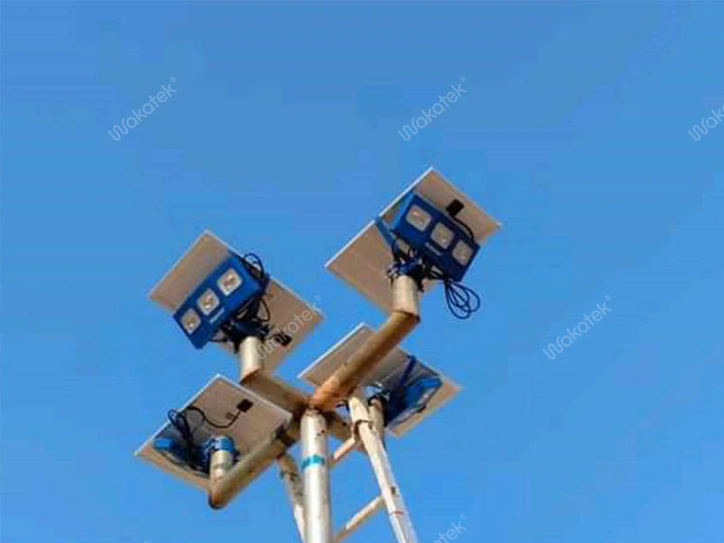 WAKATEK 300W Commercial Integrated Solar Flood Light 300W Poly Solar ...