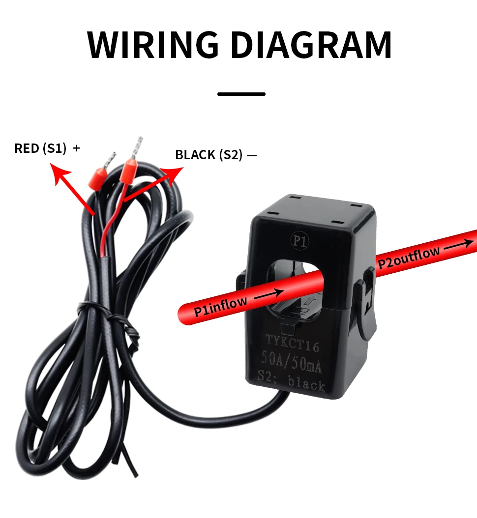 16mm Clamp On Current Transformer Kct16 1000 1 2000 1