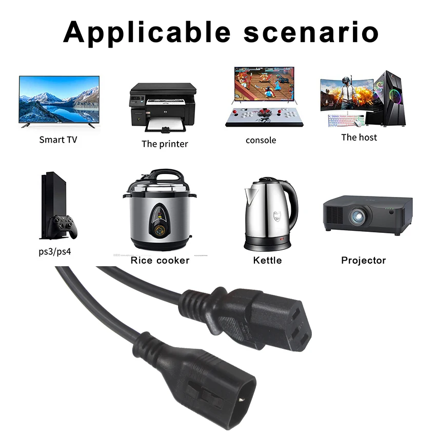 Alibaba.com: 3 Meter Socket Fuse Red Extension Cord C14 to Waterproof ...