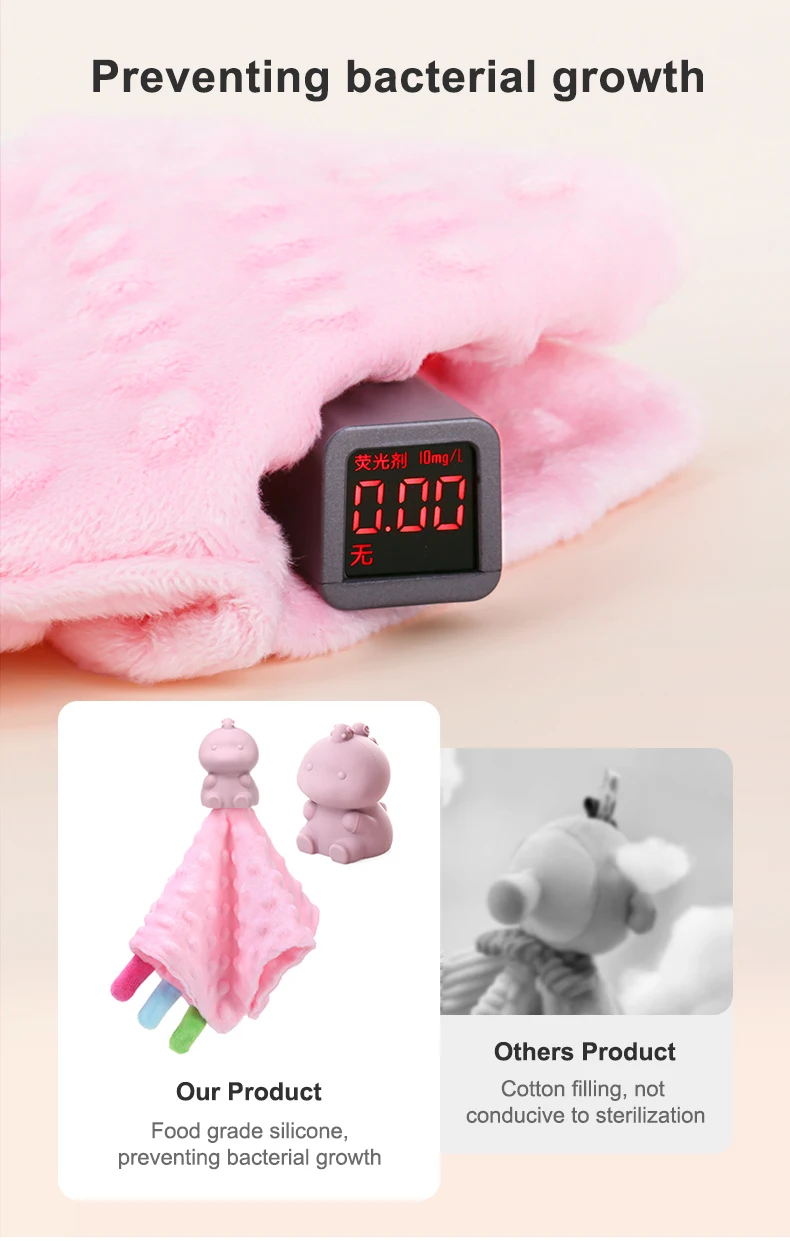 Soothing Teether Sleep Comforting Blanket Soft Tattle Teether Toy ...