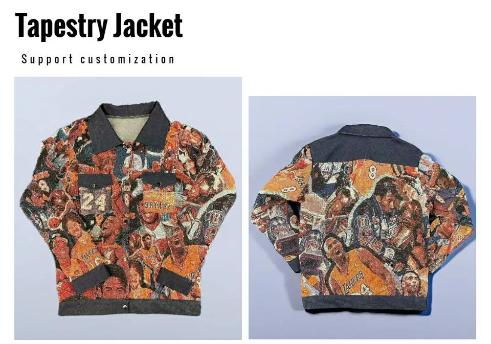 Custom Woven Tapestry Clothing Blanket Men Tapestry Jacket - Buy ...