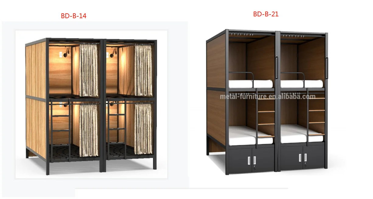 Capsule Hotel Bunk Bed Sleeping Pod Capsule Bed Capsule Pod Cabin ...
