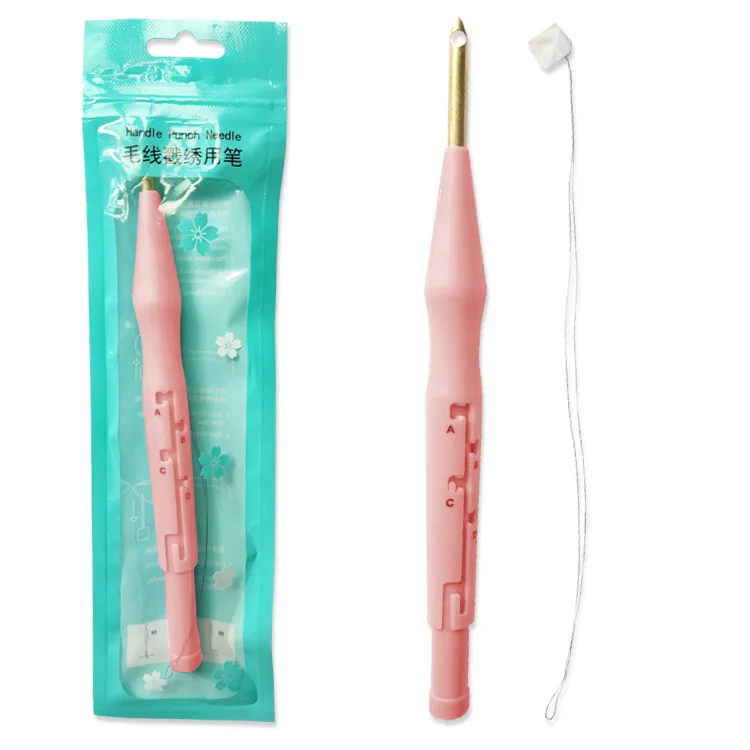 Adjustable Punch Needle Embroidery Pen Needle Threader Punch Needle Set ...
