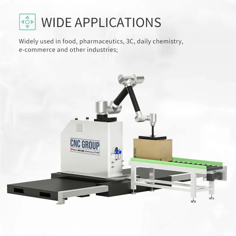 Automatic Cobot Robot Palletizer Arm Gripper Carton Case Palletizer Stacking Robotic Palletizing