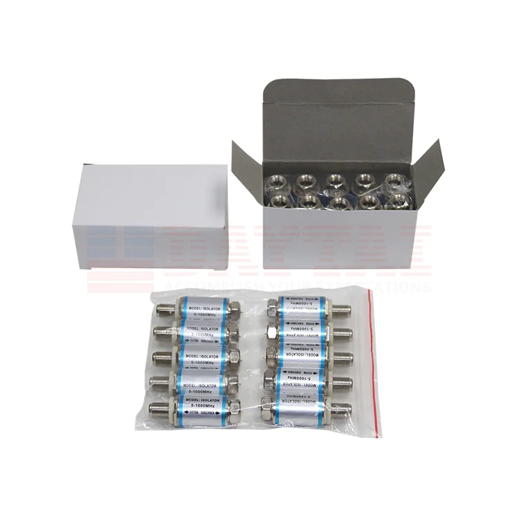 Low Insertion Loss 22db Return Loss Cable Tv Rf Ground Isolator With ...