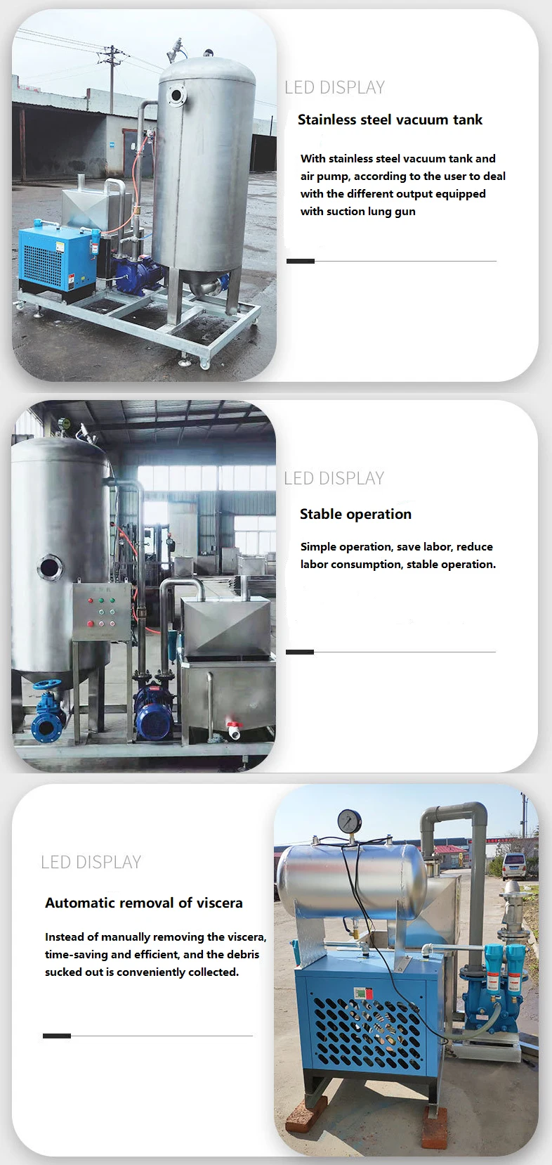 Slaughtering Line Poultry Equipment Vacuum Lung Suction Gun Automatic ...