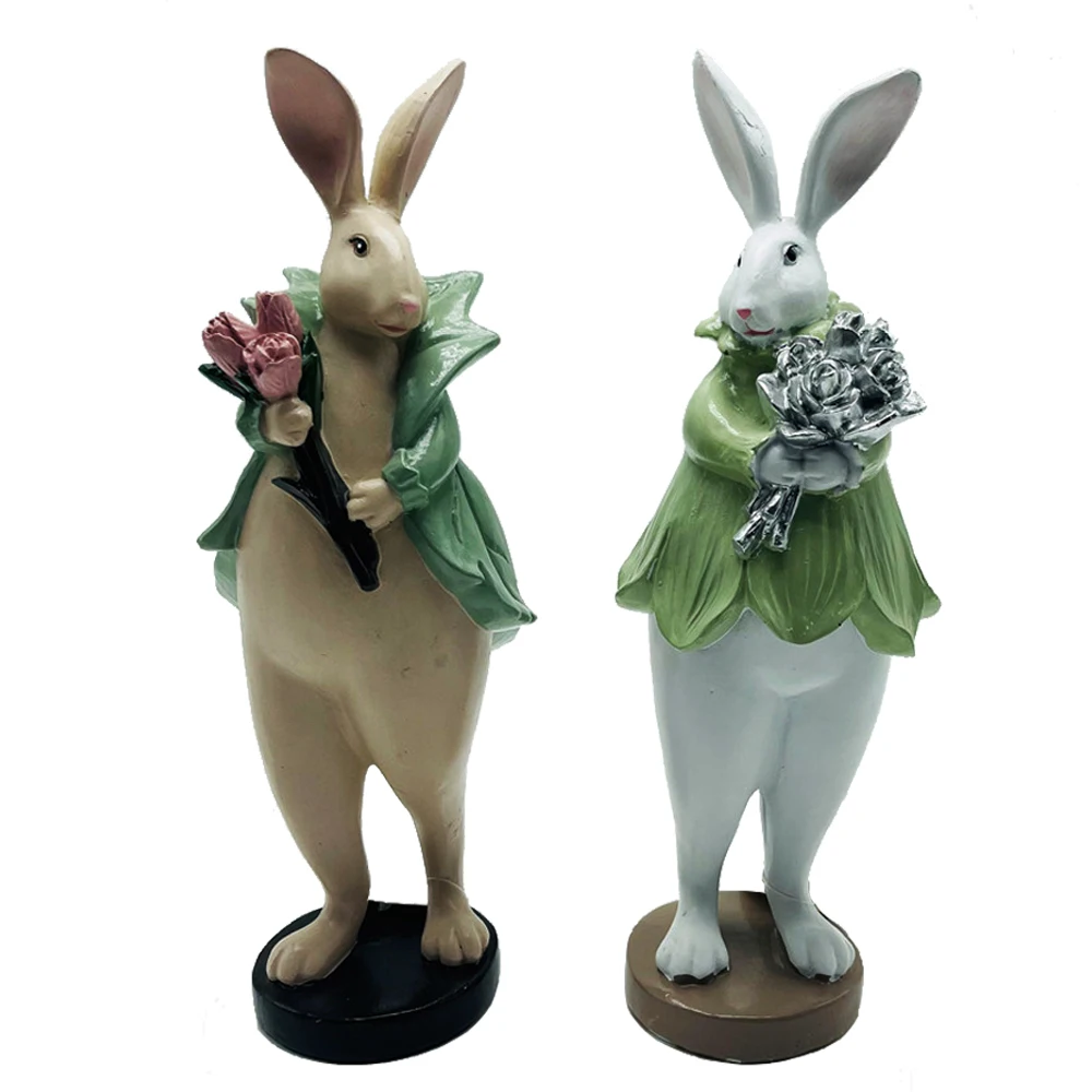 Eastern Decorations Polyresin Standing Bunny Table Top Decoration For ...