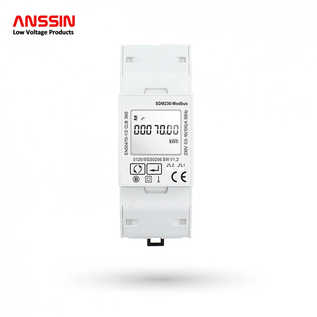 Din Rail Smart Meter Single Phase Energy Meter Sdm230 Modbus Mbus Smart ...
