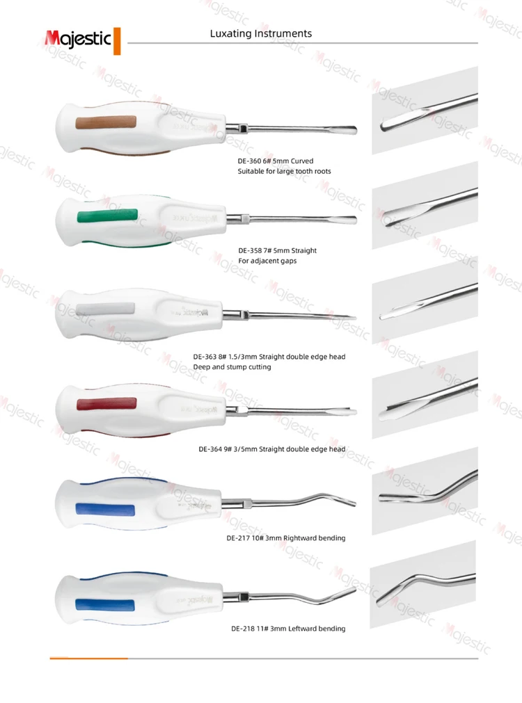 Dental Extraction Equipment Plastic Handle Dental Luxating Root ...