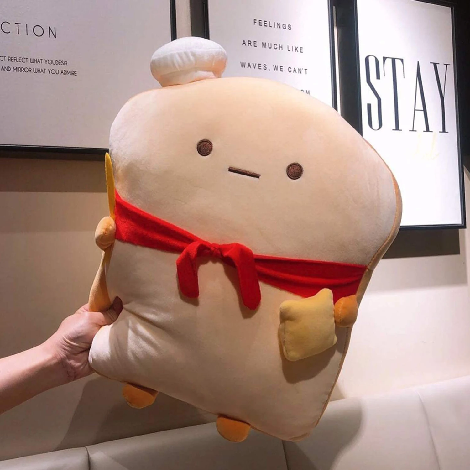 Funny Toast Sliced Bread Pillow Bread Shape Plush Hugging Pillow With ...