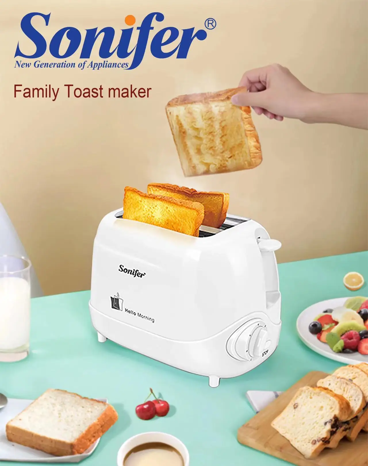 Sonifer SF-6006 Sandwich Maker - Efficient & Smart Toaster