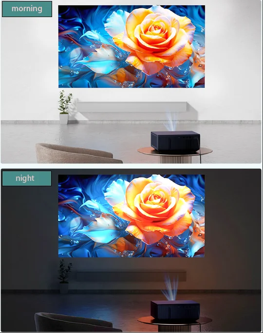 Smart Mini Theater Home LED Projector - 4K Support