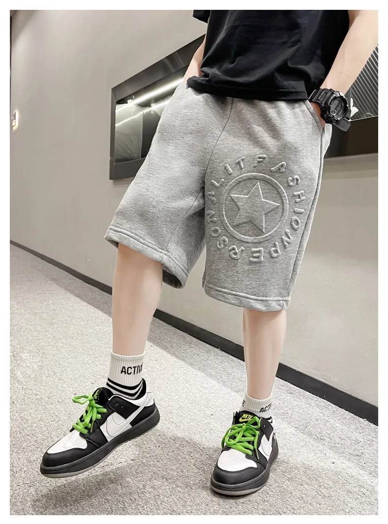 Custom 3D Embossed Logo Mens Shorts - Eco-Friendly & Stylish
