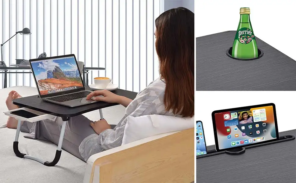 Portable Foldable Laptray Computer Bed Tray Table - Buy Computer Table ...