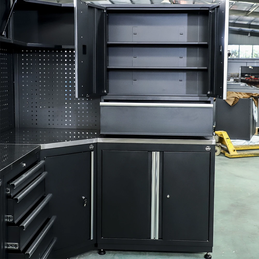 Steel Workbench Garage Tools Cabinets Storage With Drawers Toolbox ...