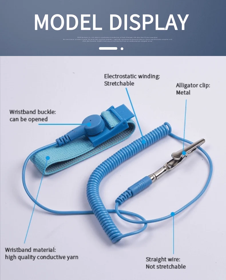 Reusable Original Anti-static Wrist Strap Adjustable Antistatic ...