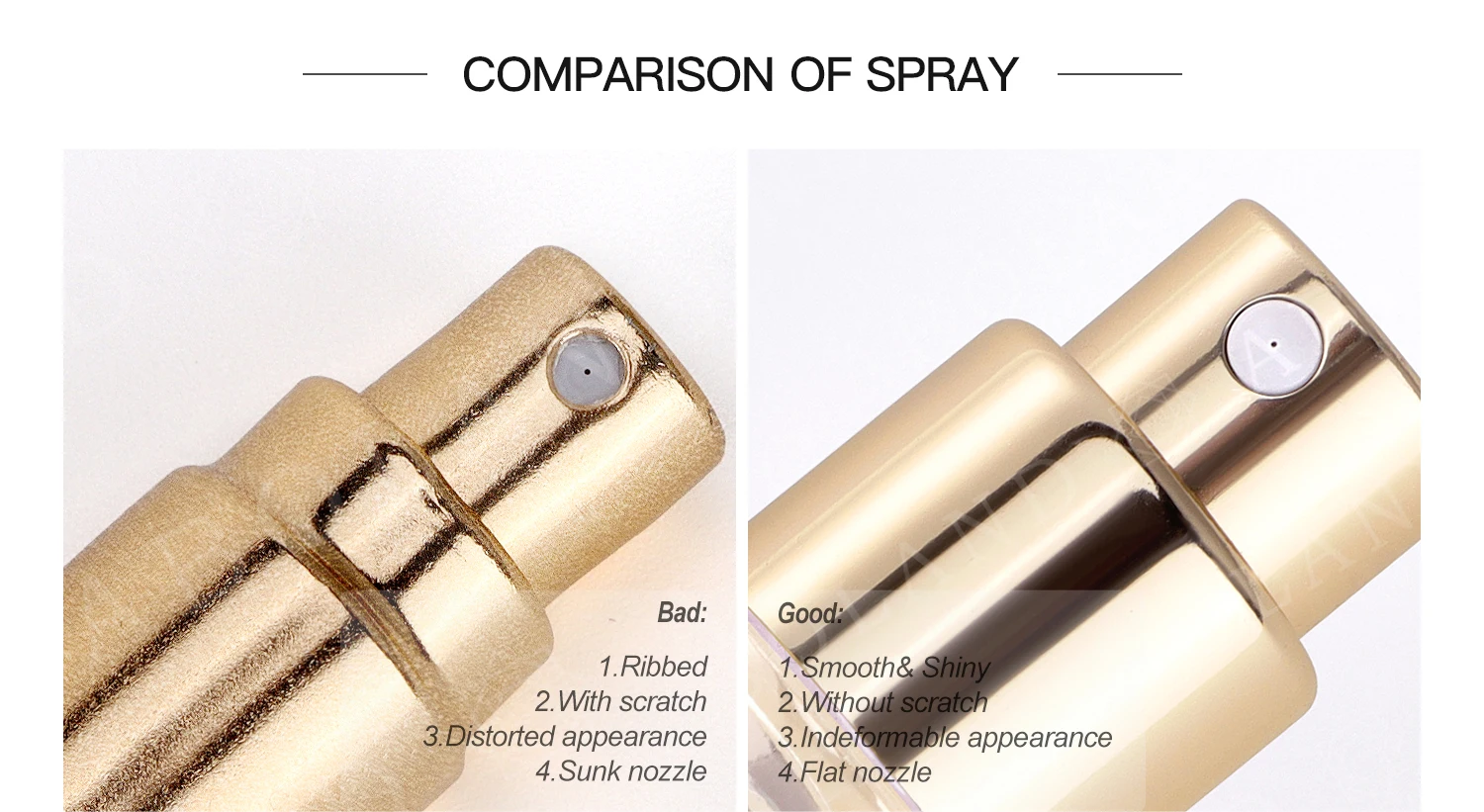 Luxury Metal Perfume Bottle Cap - Pretty Shiny Zamac Lid