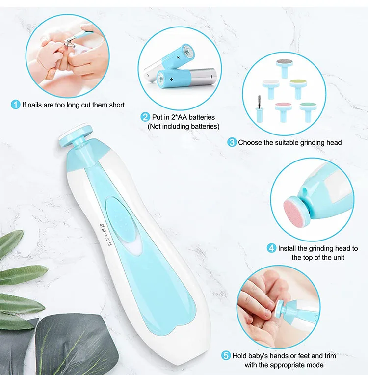 Multifunctional Baby Pedicure Manicure Set - Electric Tools