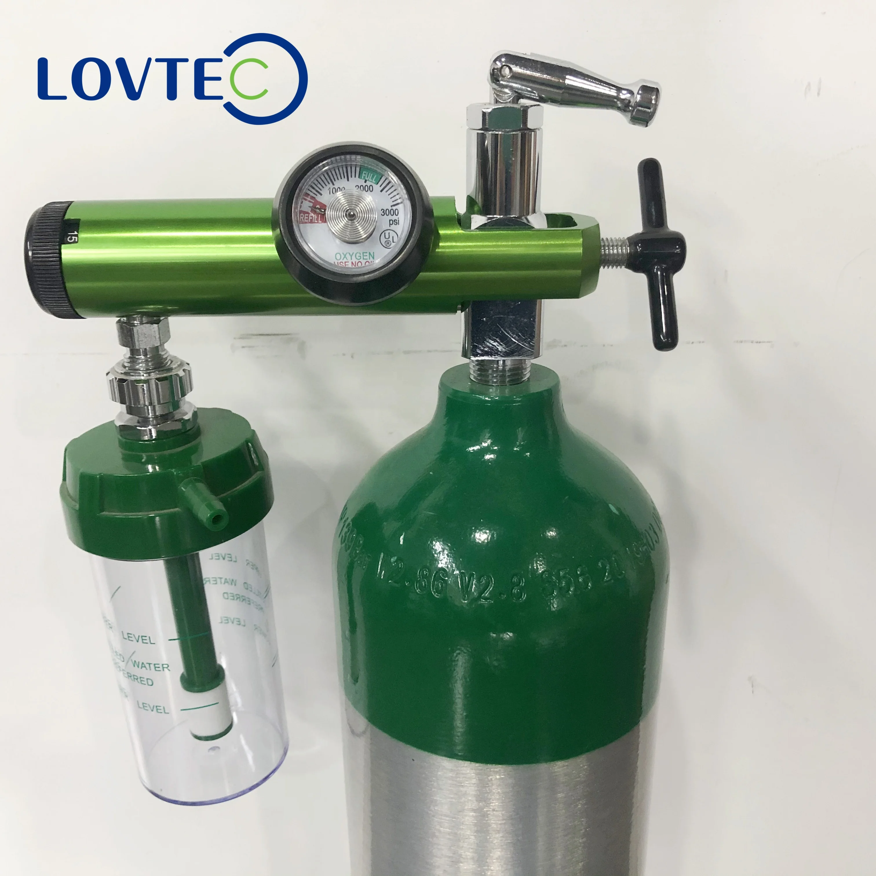 LOVTEC Pin Yoke Click Style Oxygen Pressure Reducer Long Type CGA870 ...