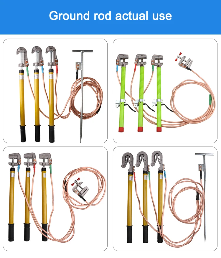 11KV 33KV High Voltage Temporary Grounding Equipment Electric Security ...