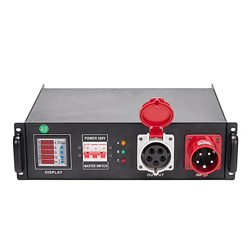 4 Road CEE 32A 3Pin Output 32A 5 Pin Input and Output Power Distro ...
