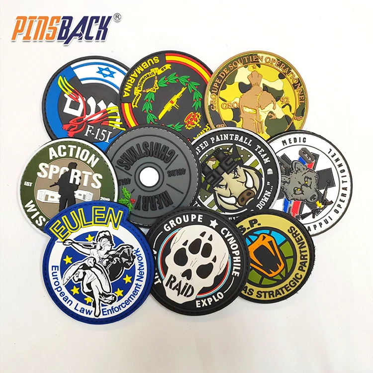 Custom High Quality Garment 3d Embossed Logo Pvc Rubber Labels/patches ...