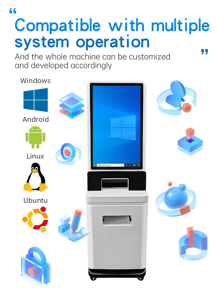 32 Inch A4 Document Printing & Copy Scanning Kiosk for Government ...