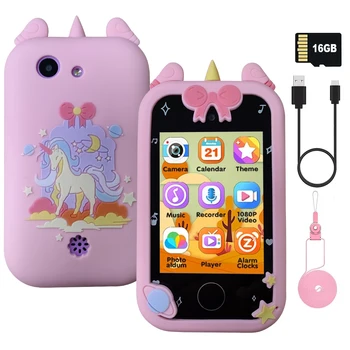 Kids Smart Phone For Girls Birthday Gifts For Girls Age 3-6 Mp3 Music ...