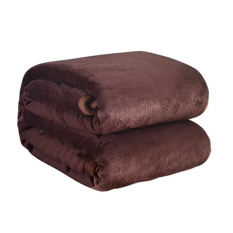 Cheap Price Warmer Blanket 70*100CM Custom Solid Other Throw Fleece ...