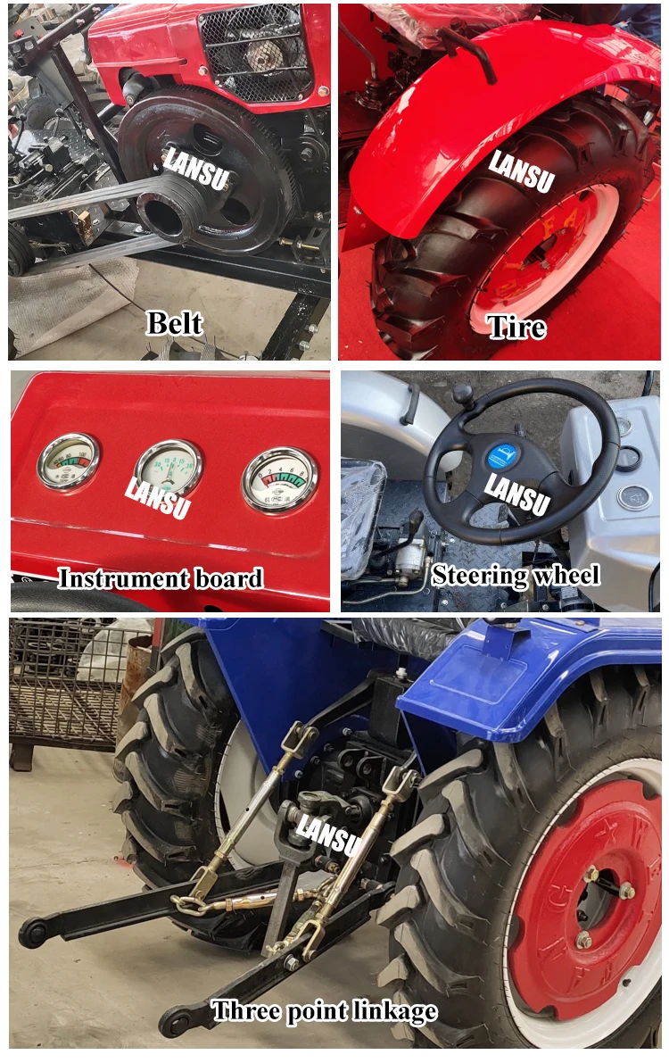LANSU 20HP 4WD Mini Farm Tractor with Gear Drive - OEM/ODM | Wholesale