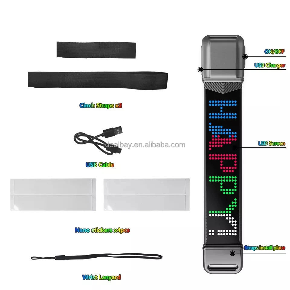 Customized Programmable Scrolling Smart Led Signs Flexible Rgb Led ...