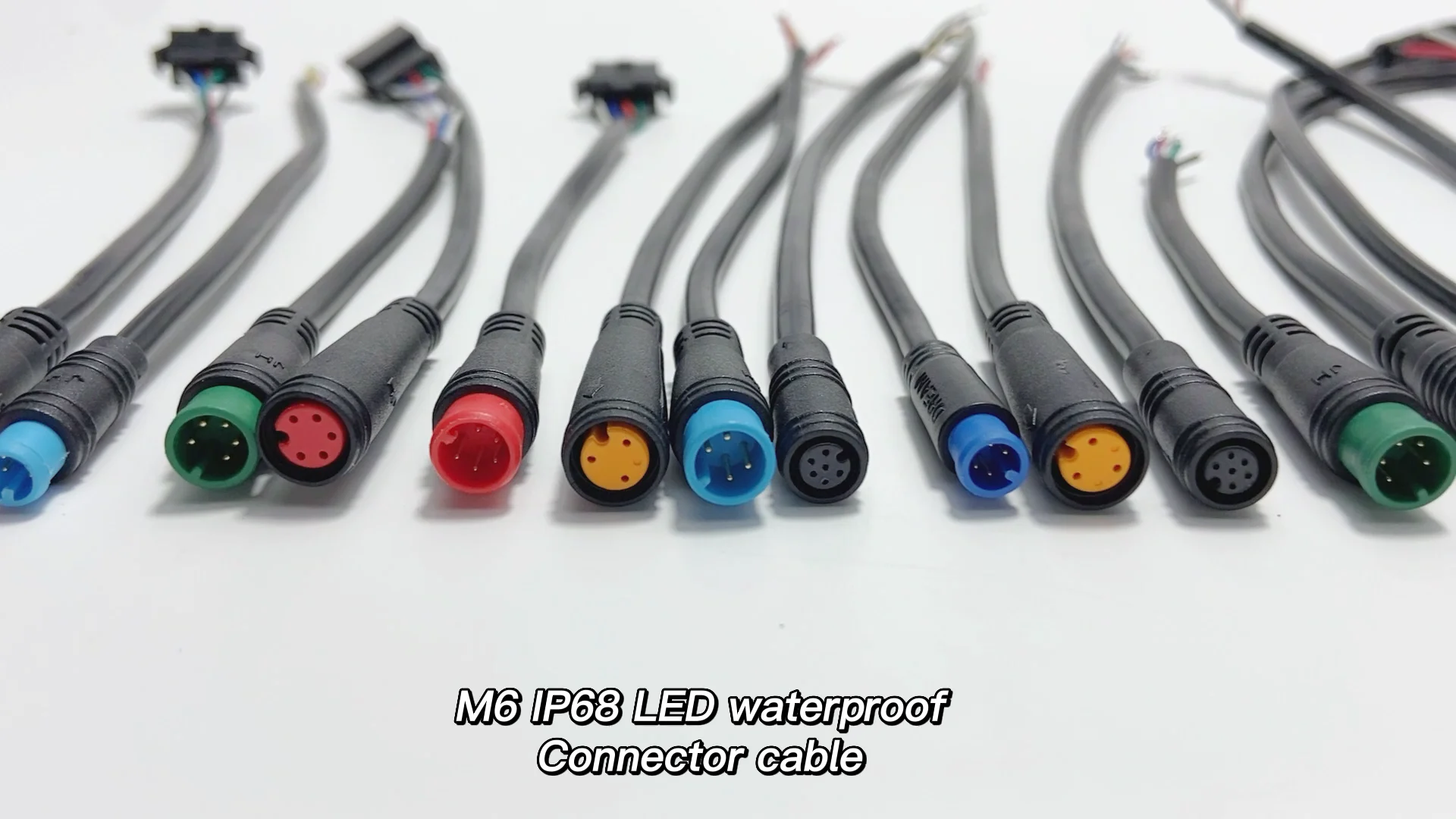 M6 M8 Male Female Plug Cable Mini 2 3 4 5 6 7 Pin Waterproof Connector ...