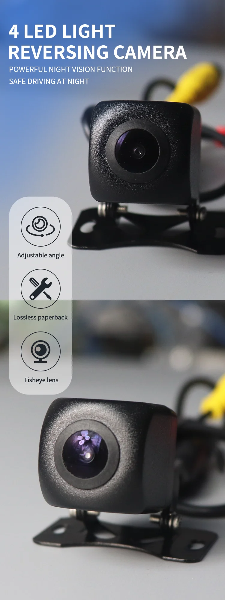 Universal Rear View Camera Parking 120 Wide Angle Car Reverse Camera ...