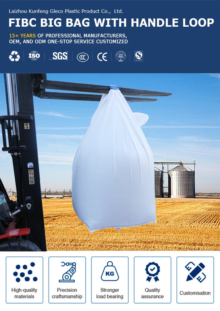 Safety Factory 5:1 Super Sacks 100% Testing 1000kg Big Bulk Jumbo Fibc ...