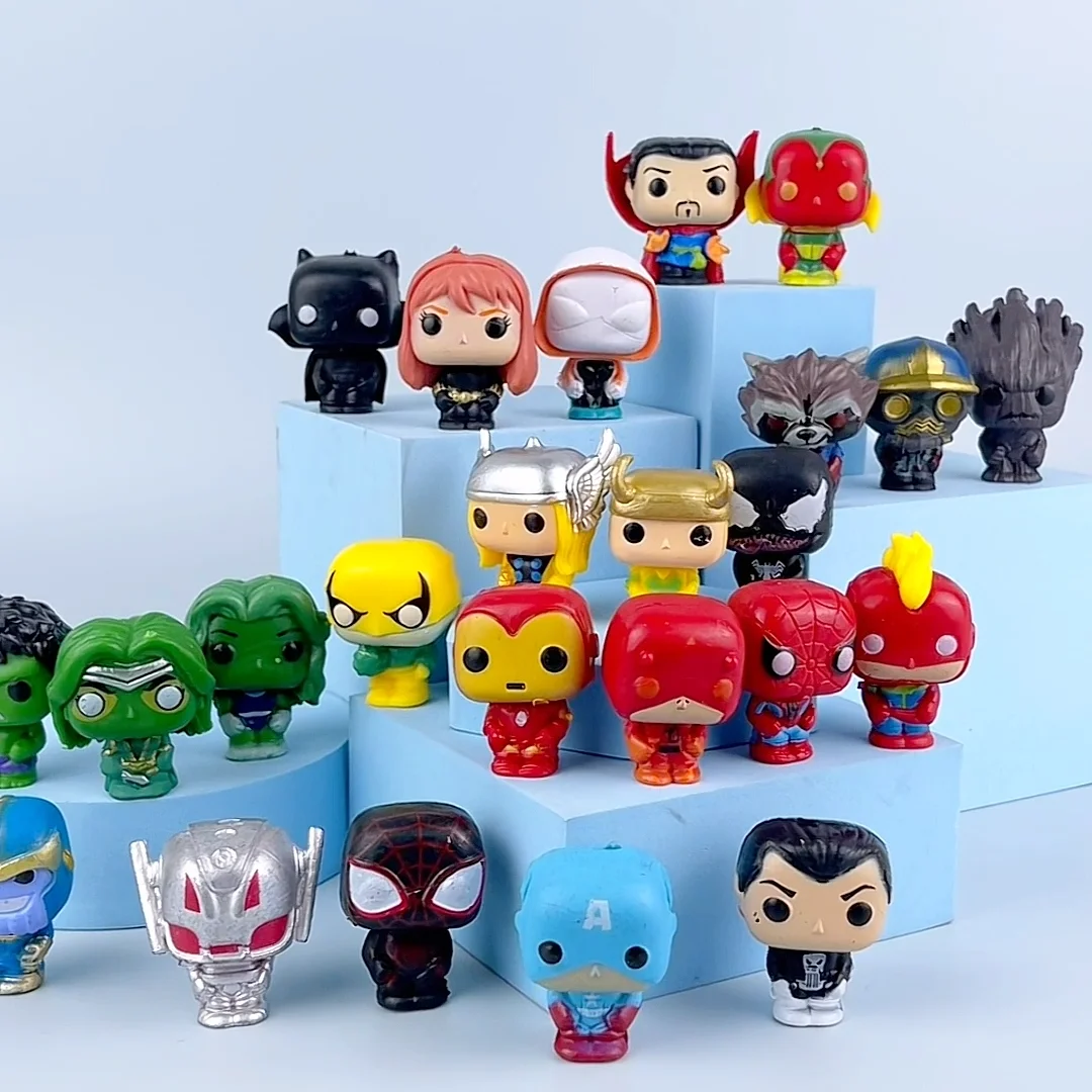 24pcs Wholesale Funkou Pop Figures Mini Marvel Series Bat Man Loki ...