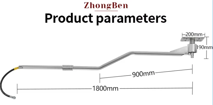 Pressure Washer Boom - Durable Ceiling Boom Arm for Car Wash