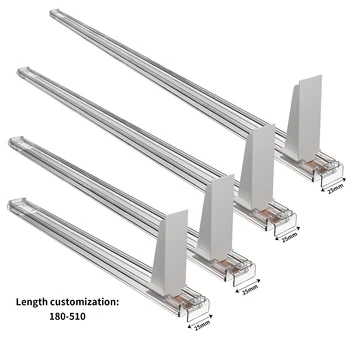Automatic Adjustable Single Lane Pusher Merchandising Shelf Trays Width ...