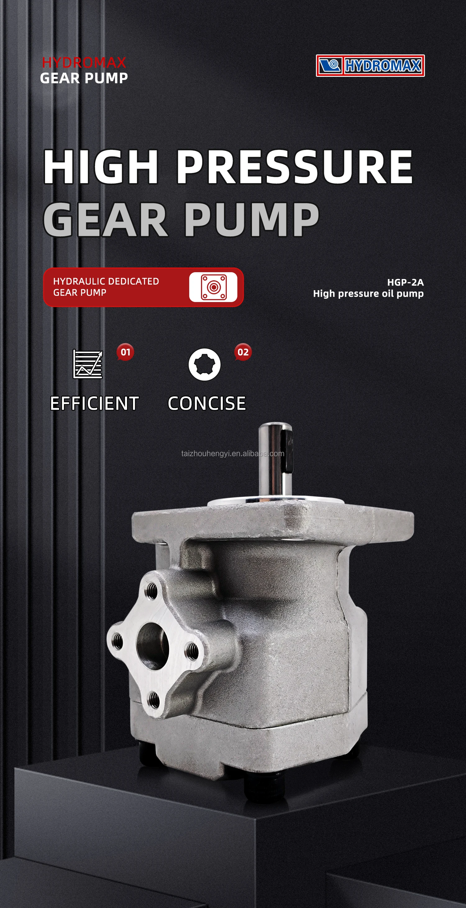 HYDRAMAX Taiwan Brand Gear Pump HGP-2A Series High-pressure Pump (fast Delivery)| Alibaba.com