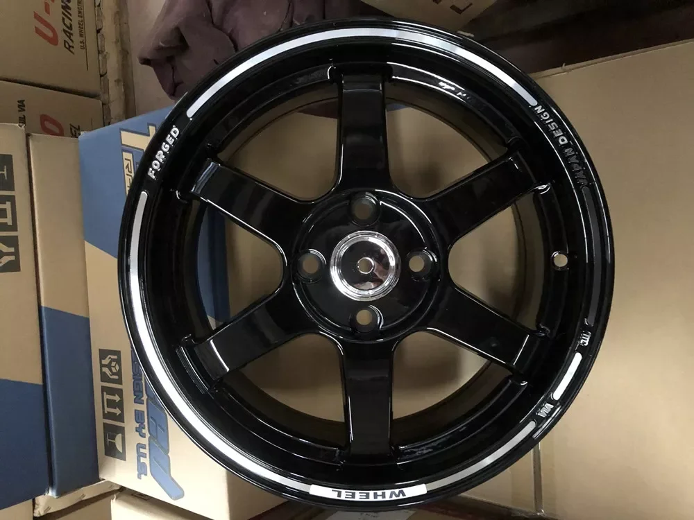 Japan Design TE37 Racing Car Rims - 15 Inch Alloy Wheels
