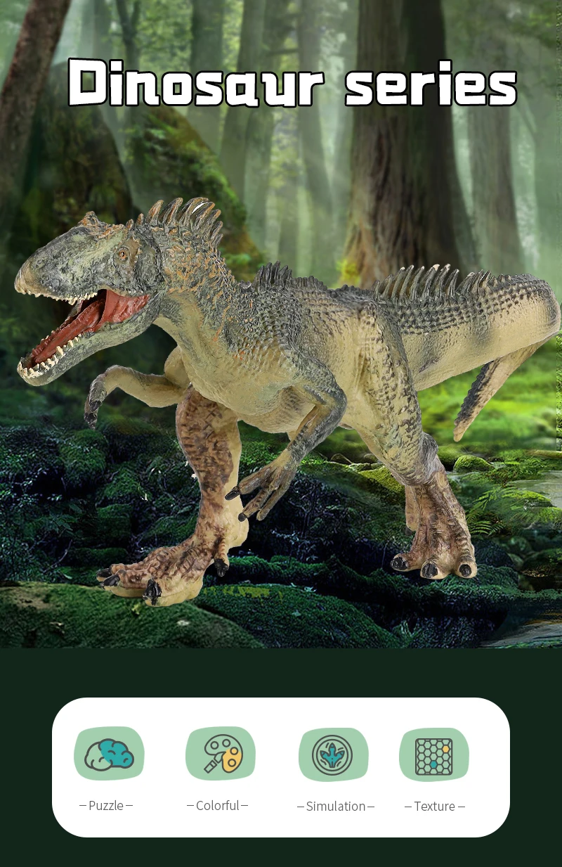 Leemook Kids Model Allosaurus Realistic Rubber Plastic Mini Toy ...